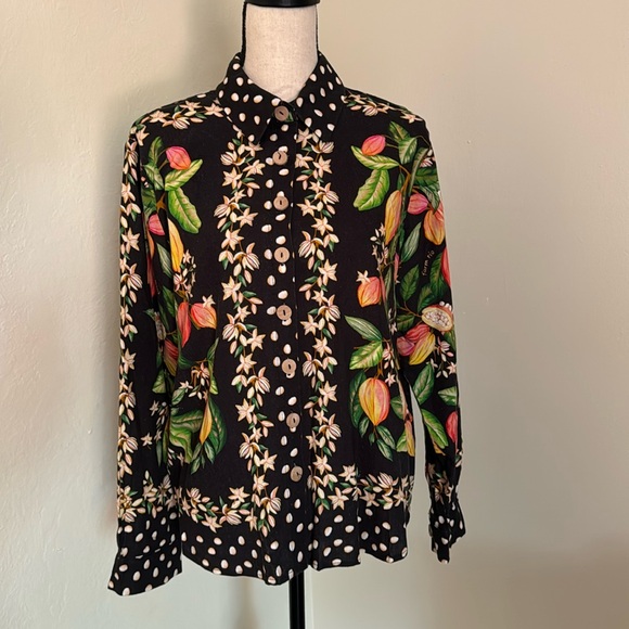 FARM Rio | Tops | Farm Rio Button Down Top | Poshmark